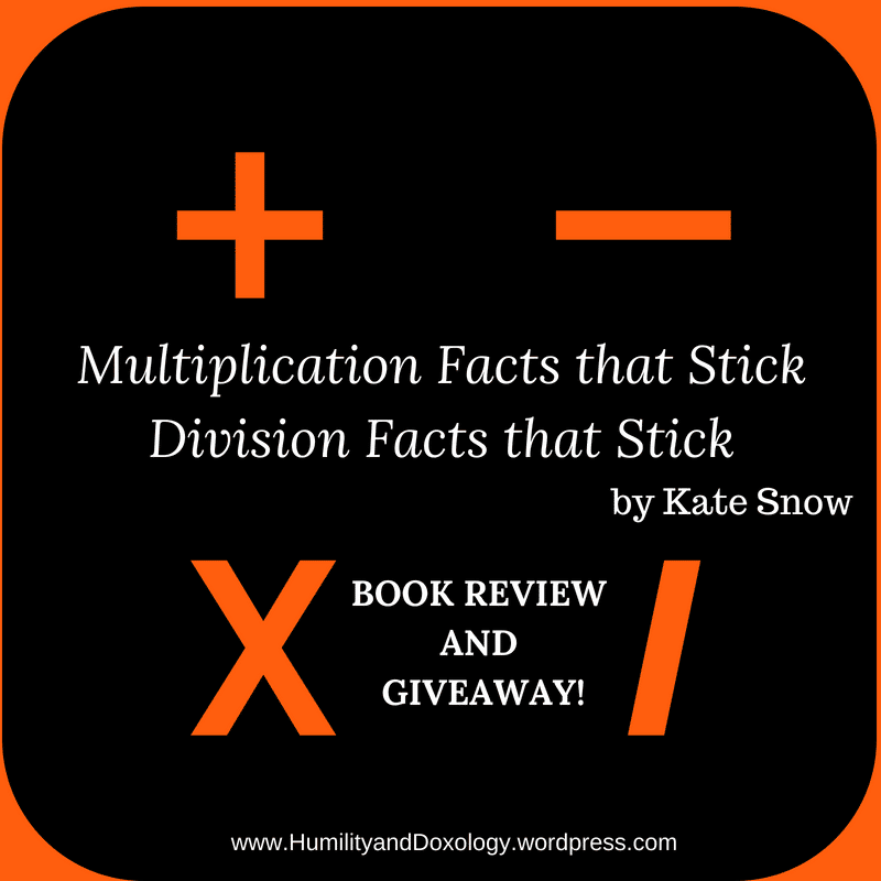 Multiplication and Division Facts That Stick: Book Reviews | Humility ...