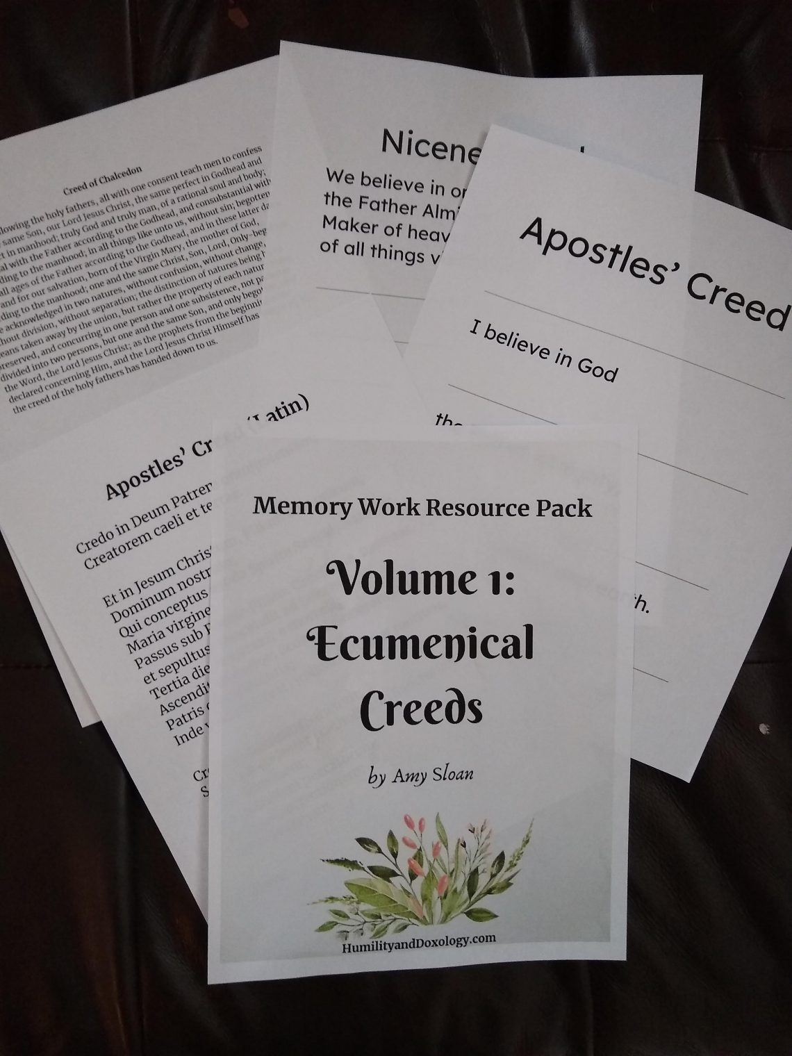 Memory Work Resource Pack: Ecumenical Creeds | Humility and Doxology