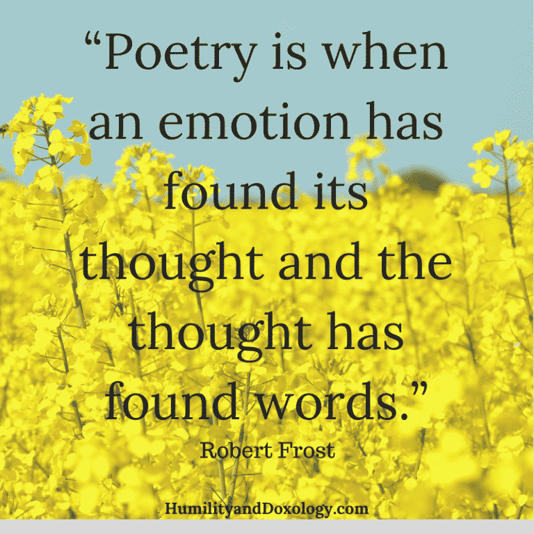 Poetry: Emotions, Thoughts, and the Best-Ordered Words | Humility and ...