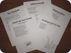 Printable Poetry Memory Work | Humility and Doxology