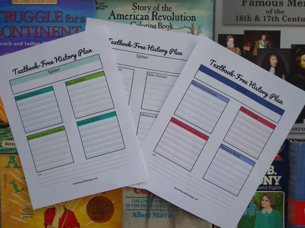 Textbook Free History Planning Pages | Humility and Doxology