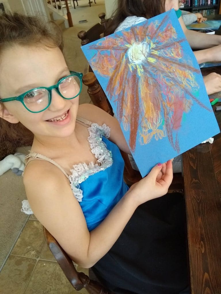 Easy Homeschool Art with Chalk Pastels | Humility and Doxology